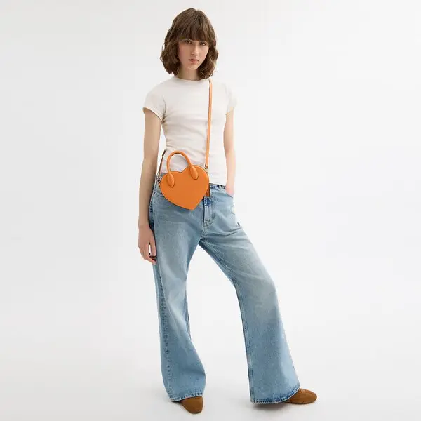 Coach Heart Bag - Brass/Washed Orange | Editorialist